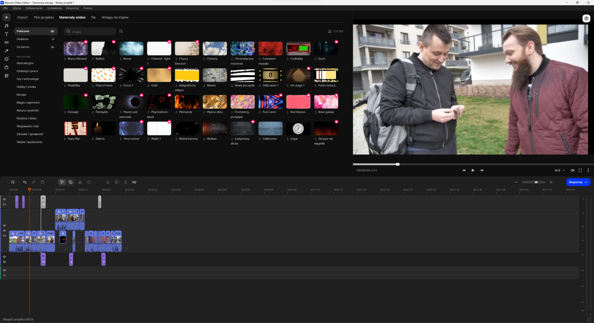 Movavi Video Editor - darmowy program do obróbki filmów po polsku. Test ...